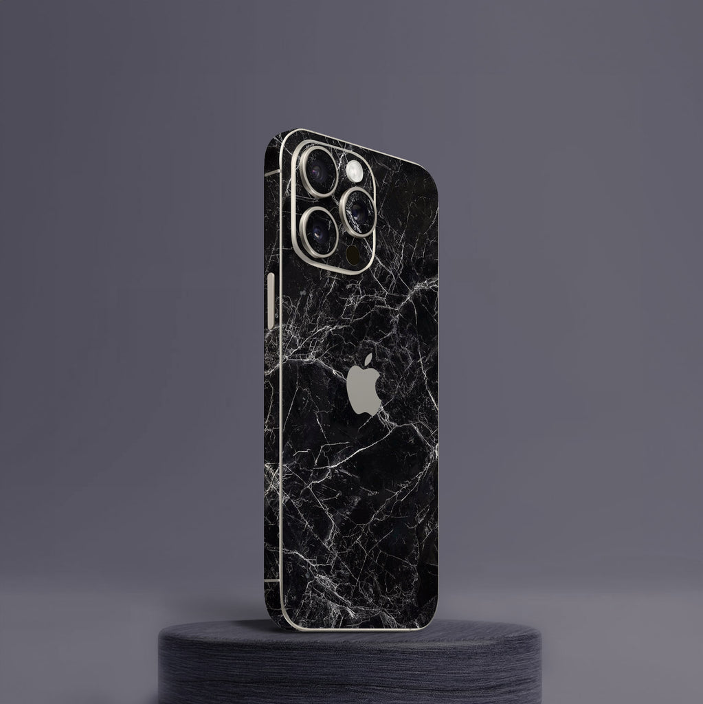 Black Marble Mobile Skin – Wrap Shopee