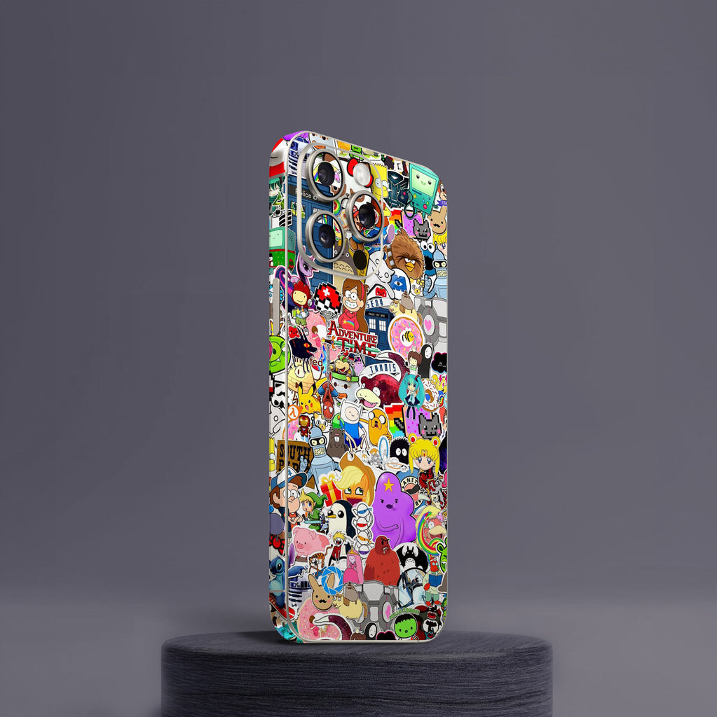 Cartoon Abstract Mobile Skin – Wrap Shopee
