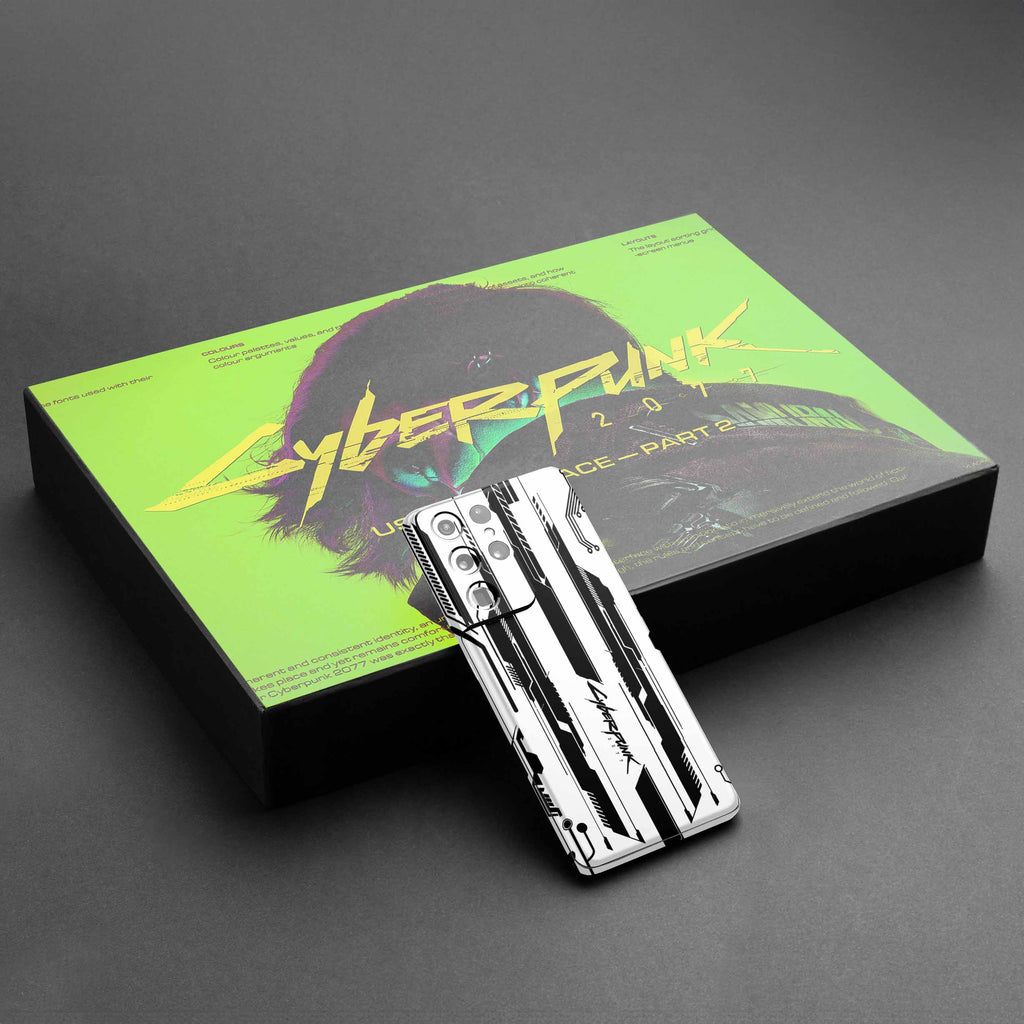 Cyberpunk V3 White Mobile Skin – Wrap Shopee