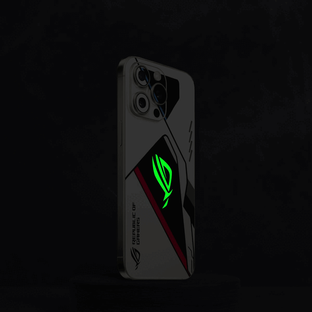 ROG V2 White Neon Mobile Skin – Wrap Shopee